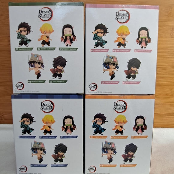 Bandai | Toys | Bandai Demon Slayer Chibi Masters Mini Figure Lot Of 4 ...
